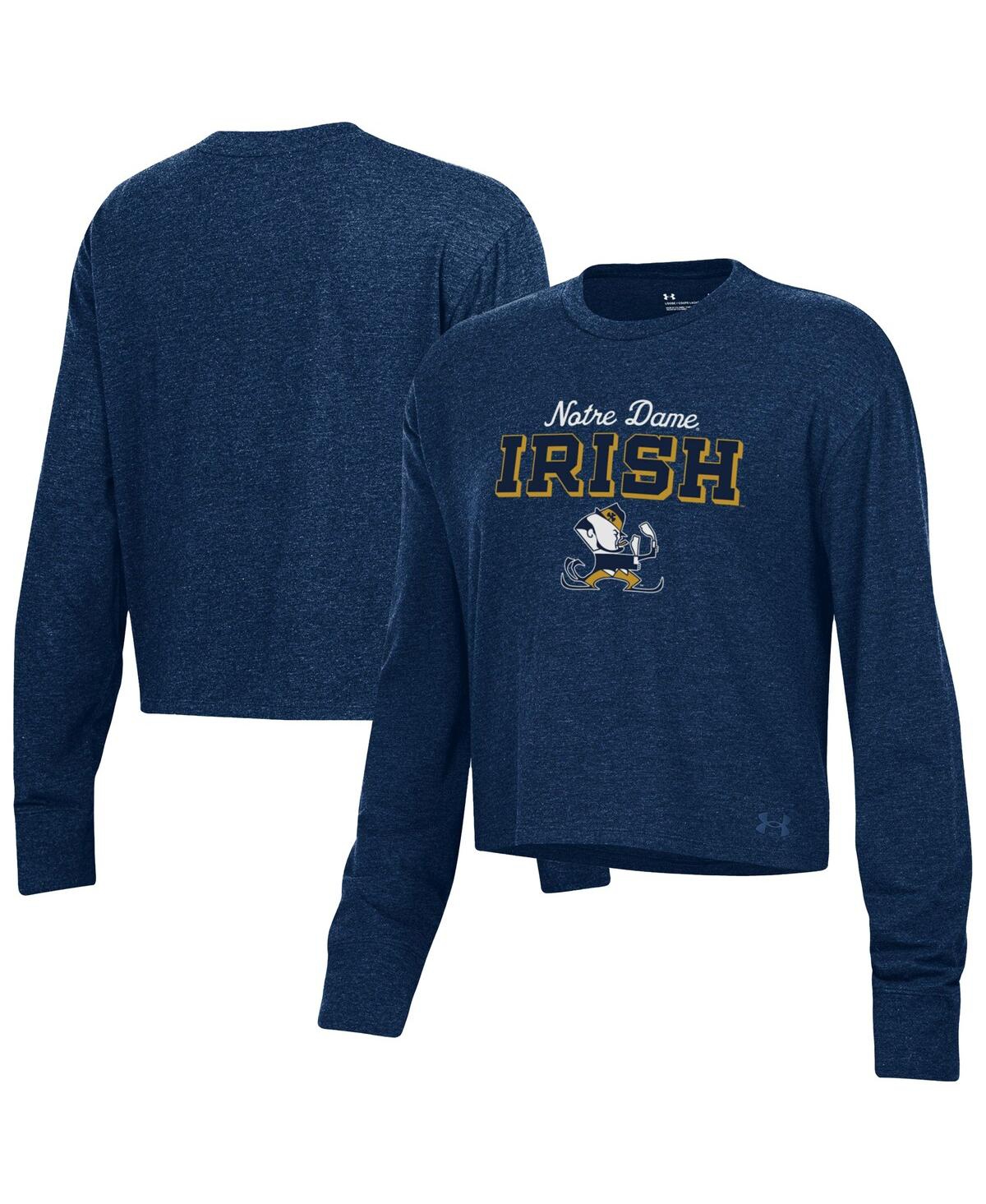 Click here for Under Armour Womens Heather Navy Notre Dame Fighti... prices