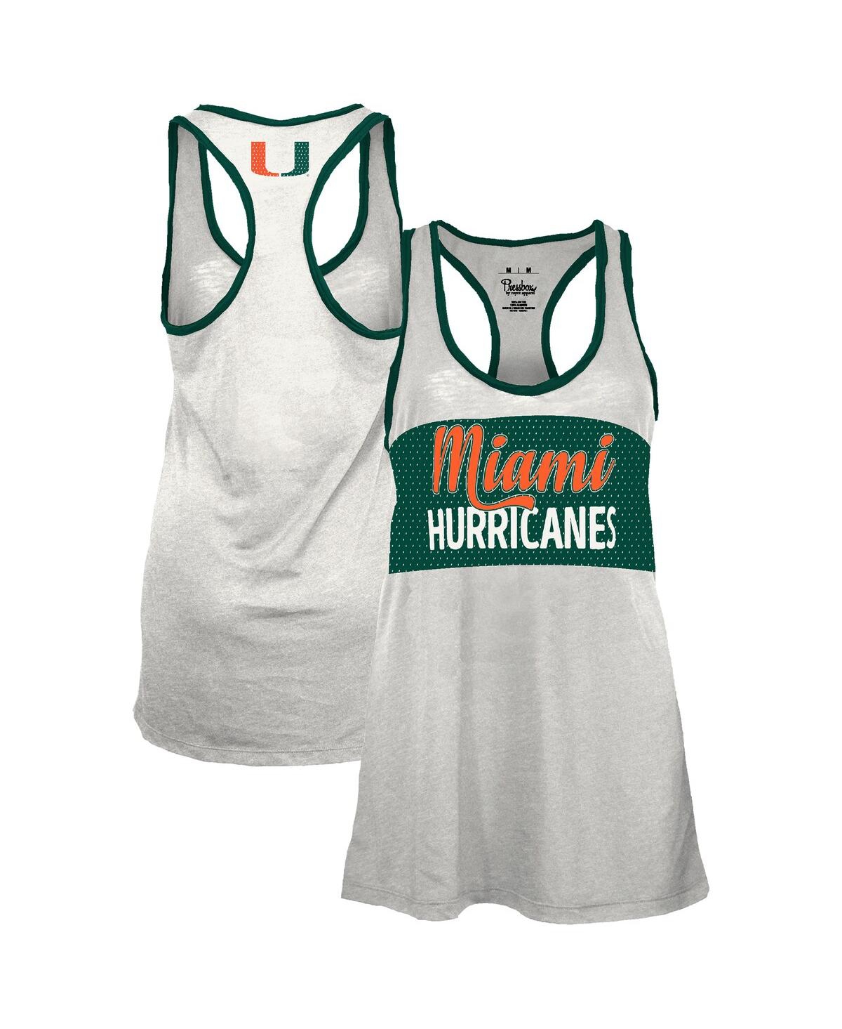 Click here for Pressbox Womens White/Green Miami Hurricanes Tracy... prices