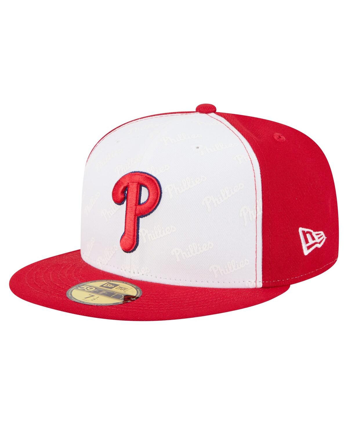 Click here for New Era Mens White/Red Philadelphia Phillies Repea... prices
