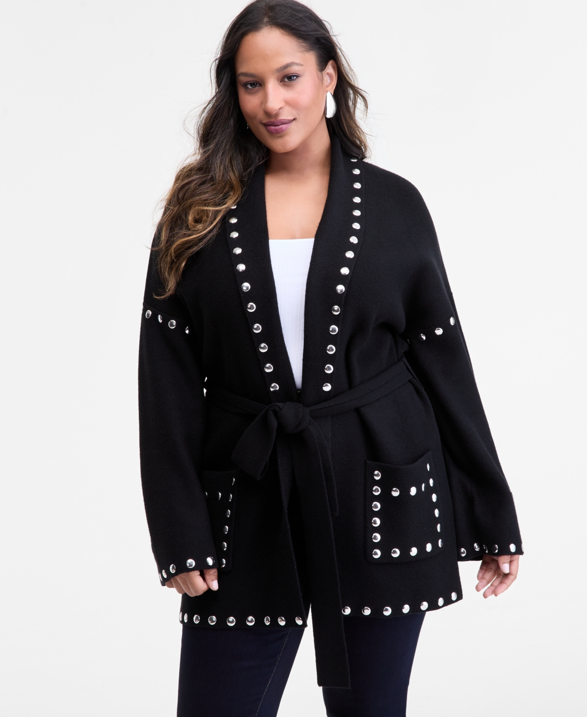 Click here for I.n.c. International Concepts Plus Size Studded Ti... prices