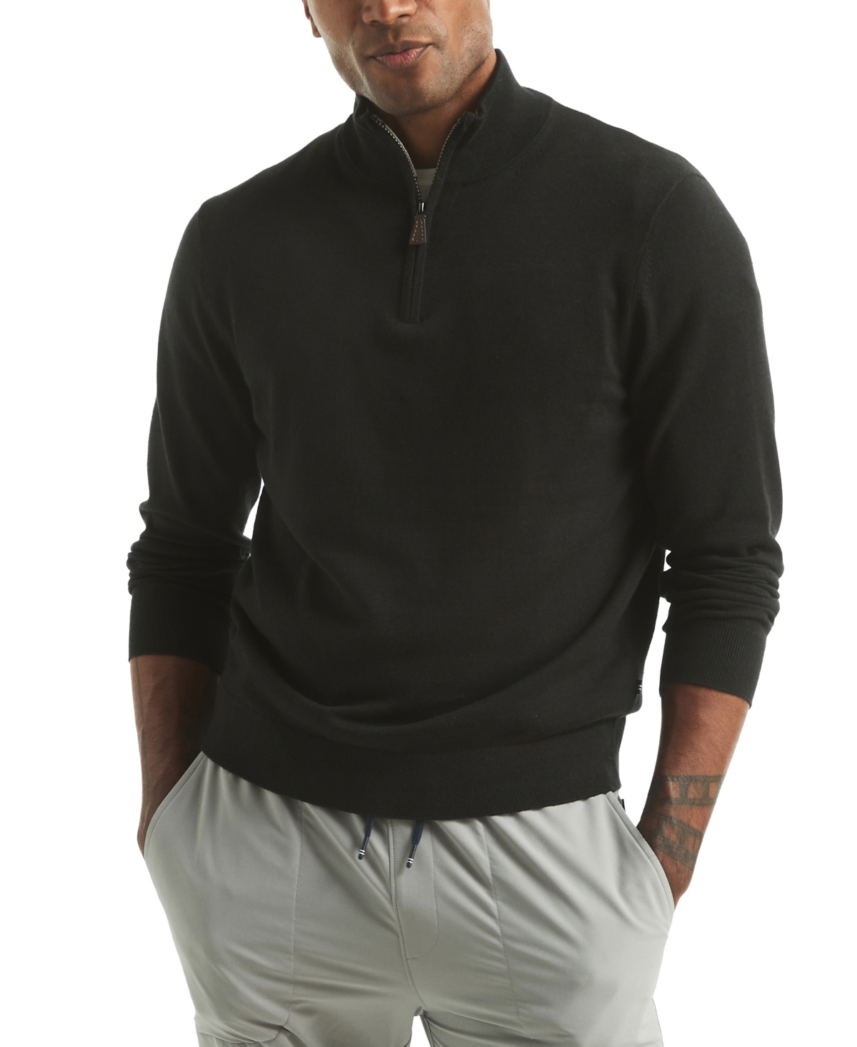 Click here for Nautica Mens Navtech Classic-Fit Solid Quarter Zip... prices
