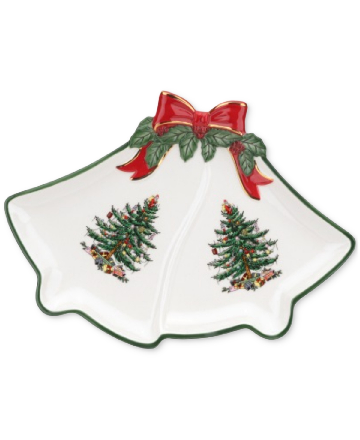 Click here for Spode Christmas Tree Ribbon Divided Bell Dish prices