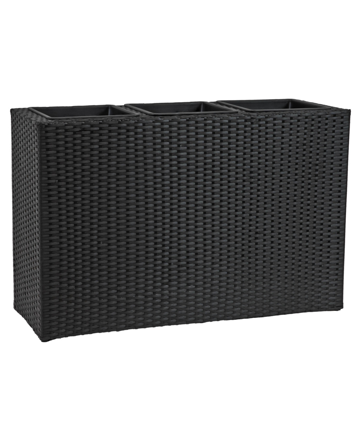 Click here for 3-Section Wicker Planter Box for Indoor or Outdoor... prices