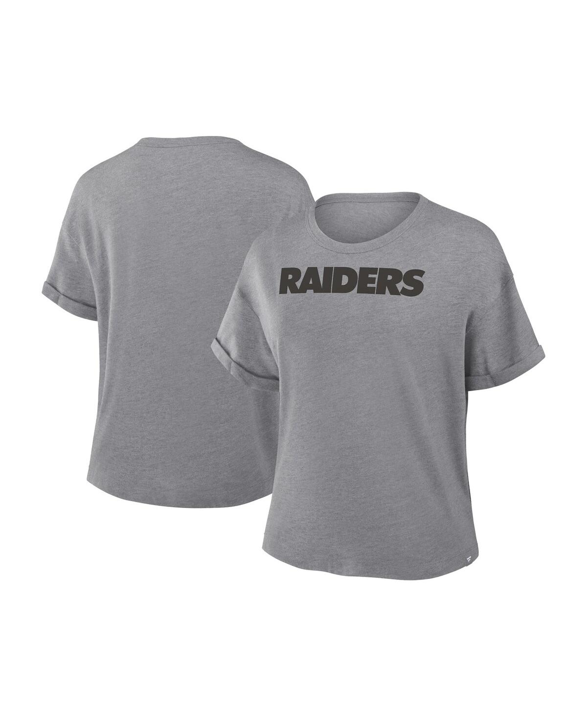 Click here for Fanatics Womens Heather Gray Las Vegas Raiders Swi... prices