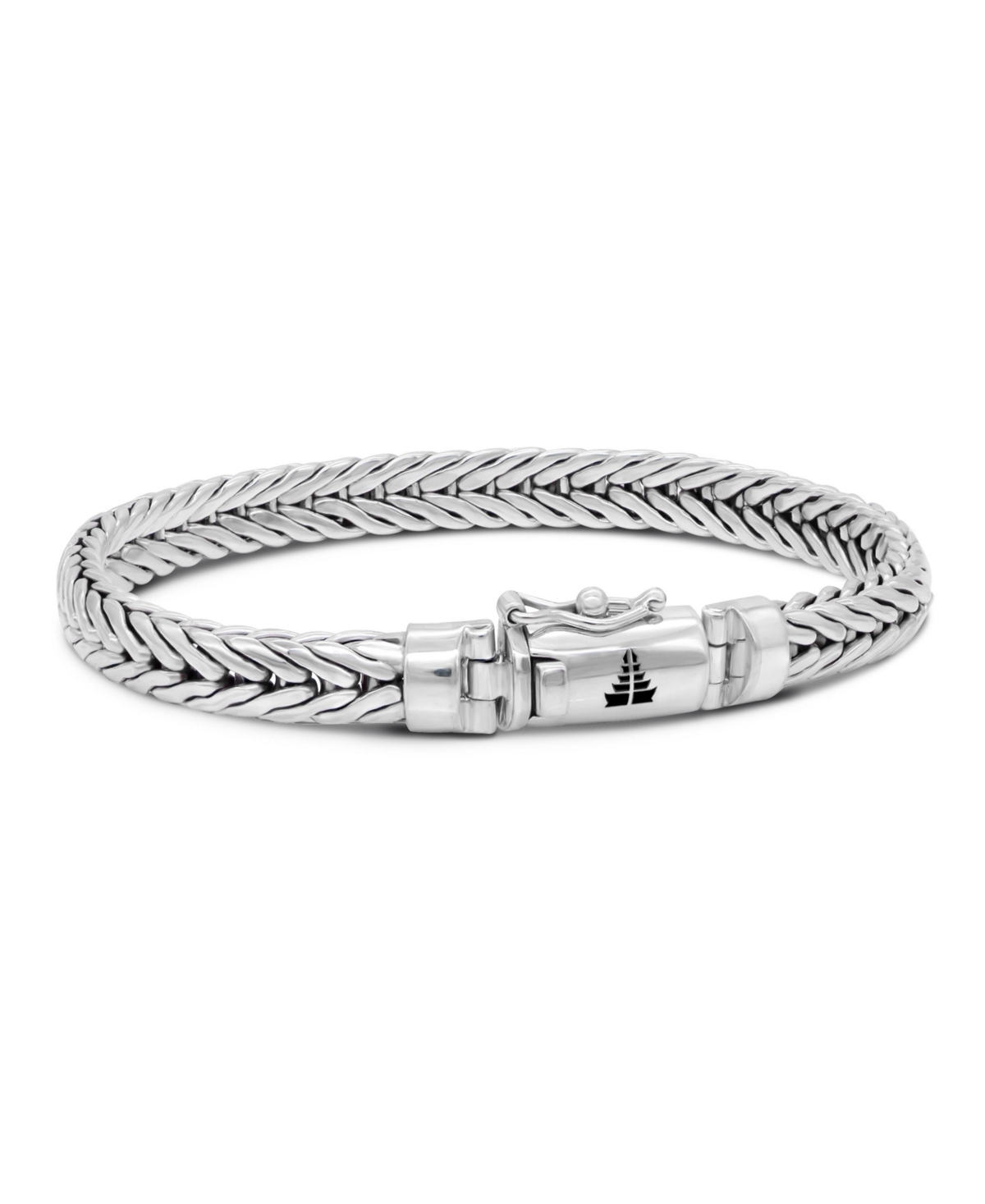 Click here for Sterling Silver Foxtail Oval 7mm Chain Bracelet  M... prices