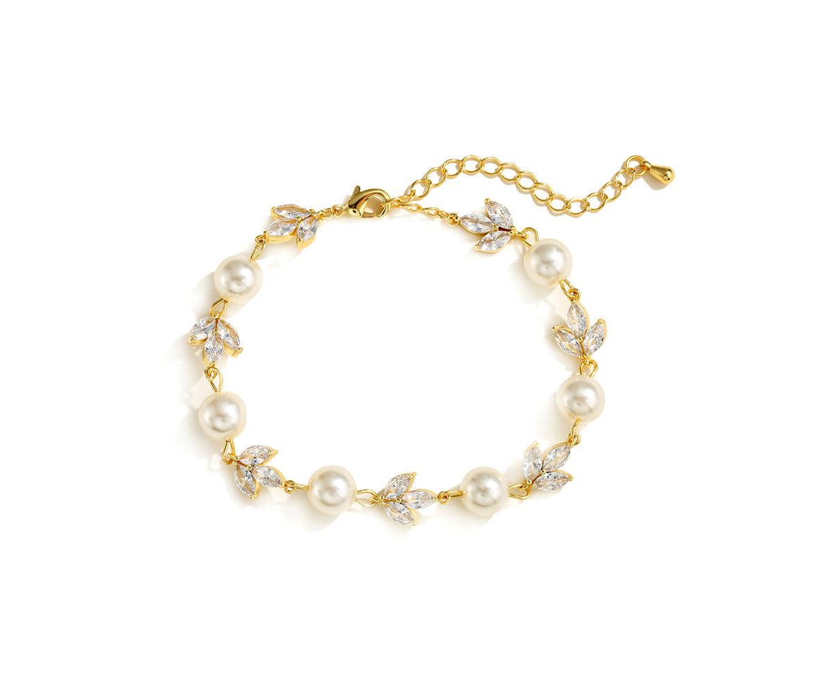 Click here for Untamed Petals Forever Pearl and Crystal Bracelet... prices