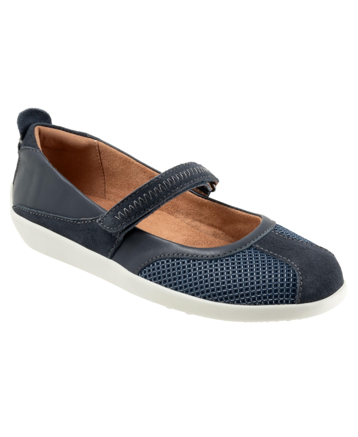 Click here for Softwalk Dayton Flat - Navy suede prices