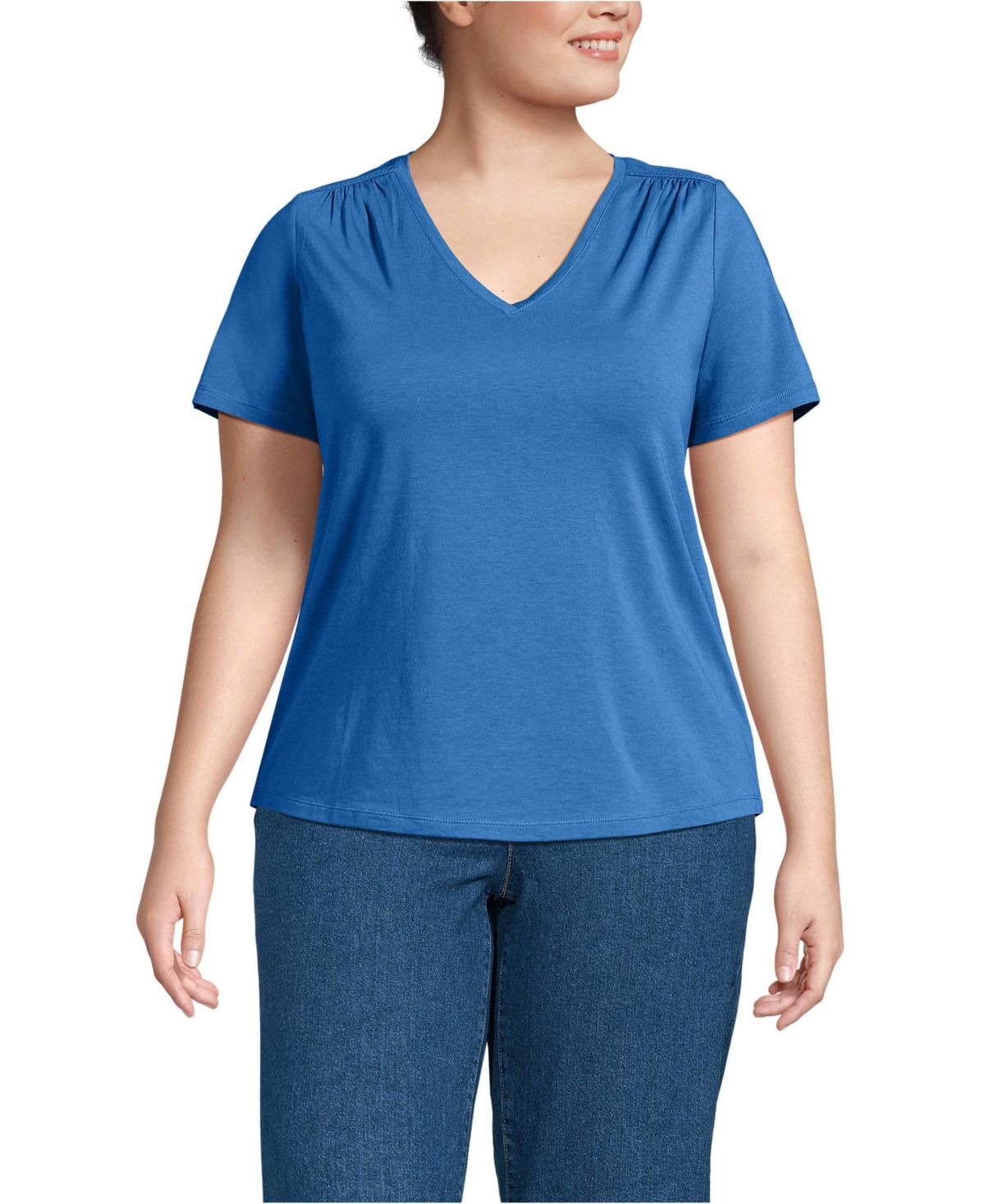 Click here for Lands End Womens Plus Size Short Sleeve Lightweigh... prices