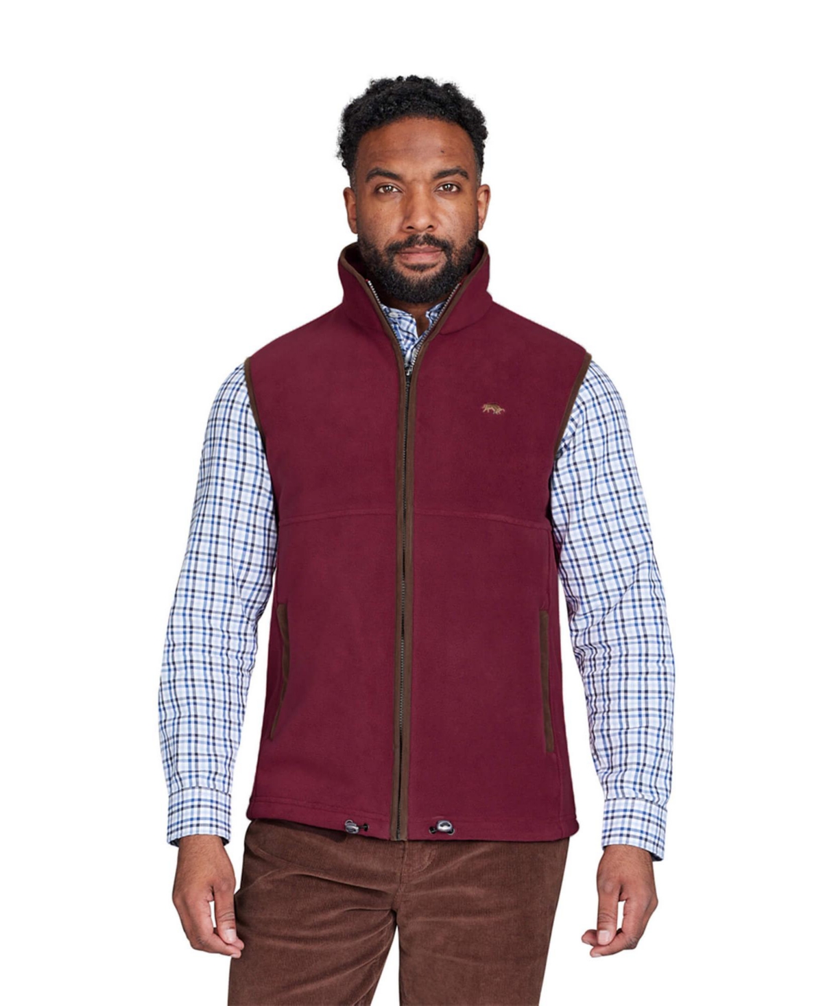 Click here for Raging Bull Fleece Gilet - Burgundy prices