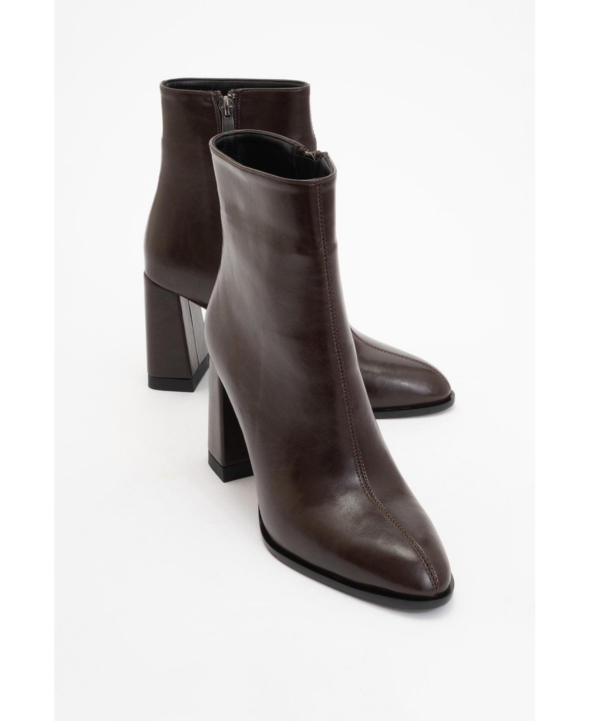 Click here for Prologue Shoes Jewel High Heel Boot - Brown faux l... prices