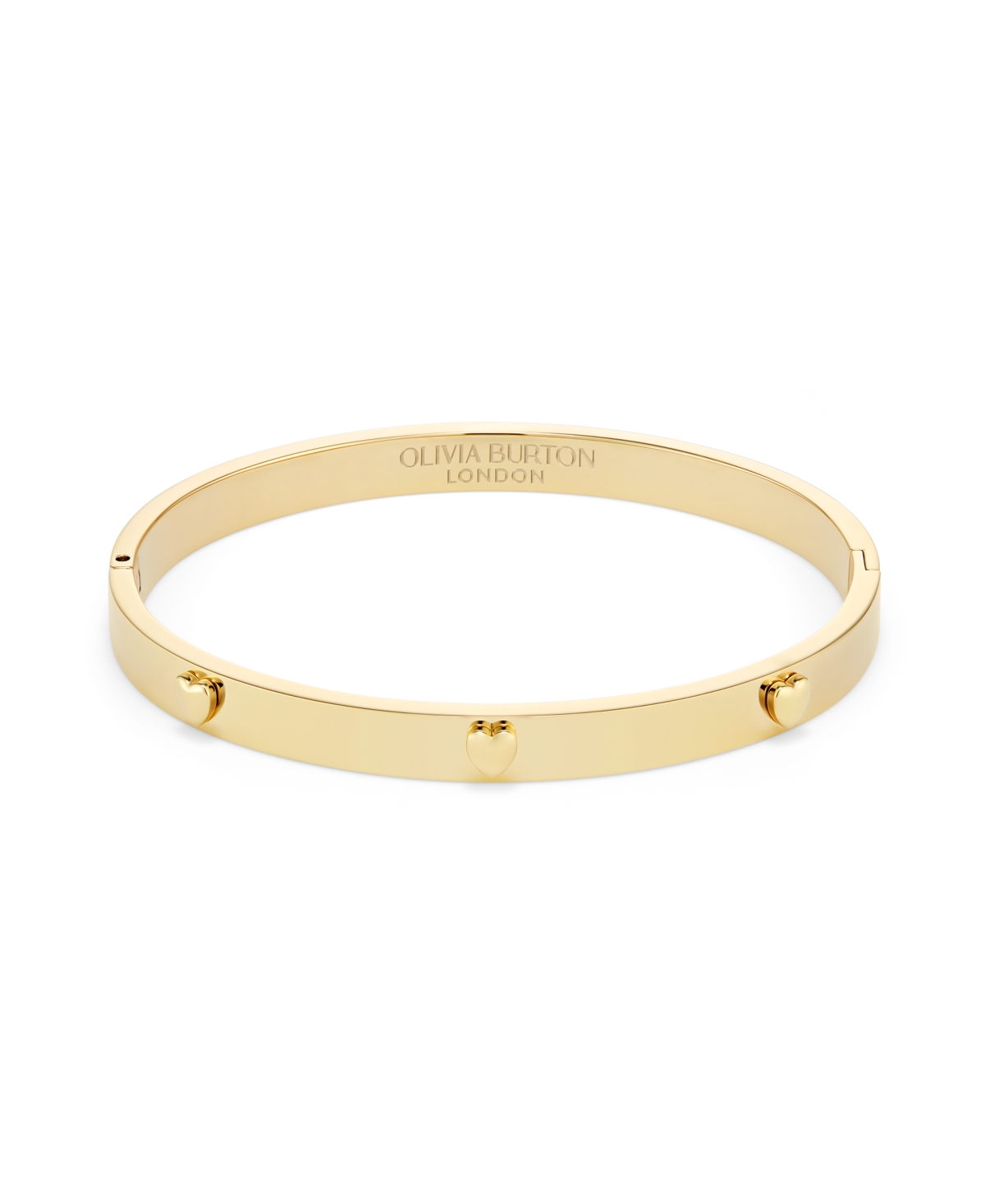 Click here for Olivia Burton Mini Heart Gold Tone Stainless Bangl... prices