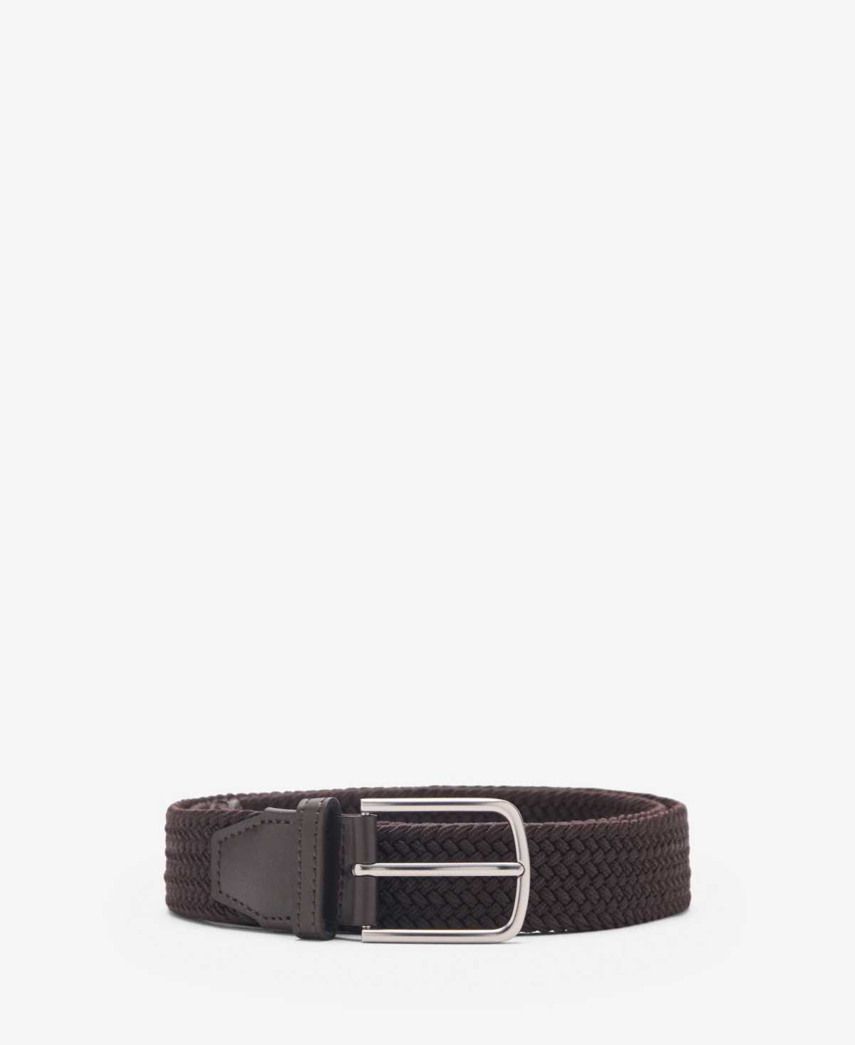 Click here for Mango Mens Braided Elastic Belt - Chocolate prices
