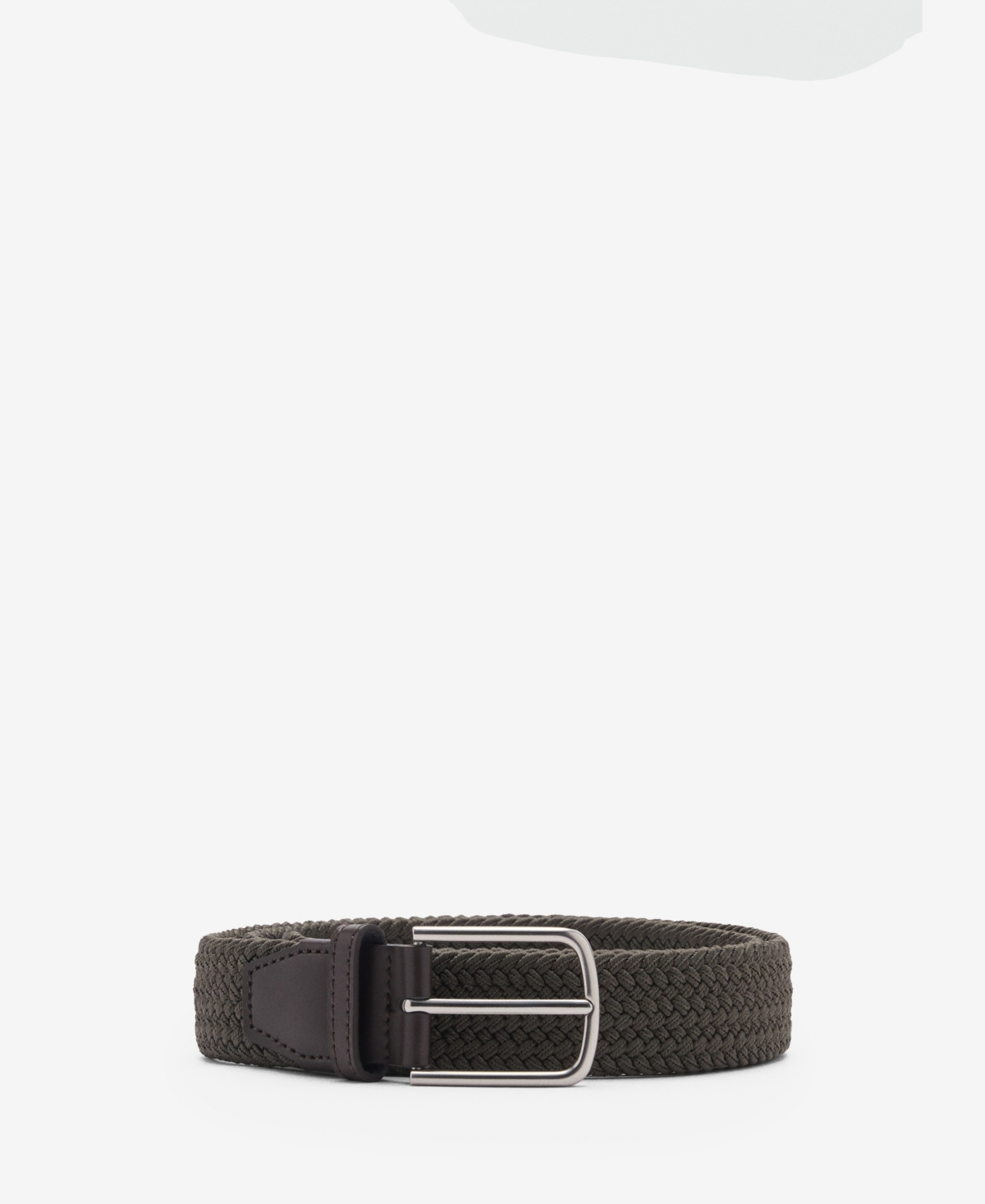 Click here for Mango Mens Braided Elastic Belt - Khaki prices