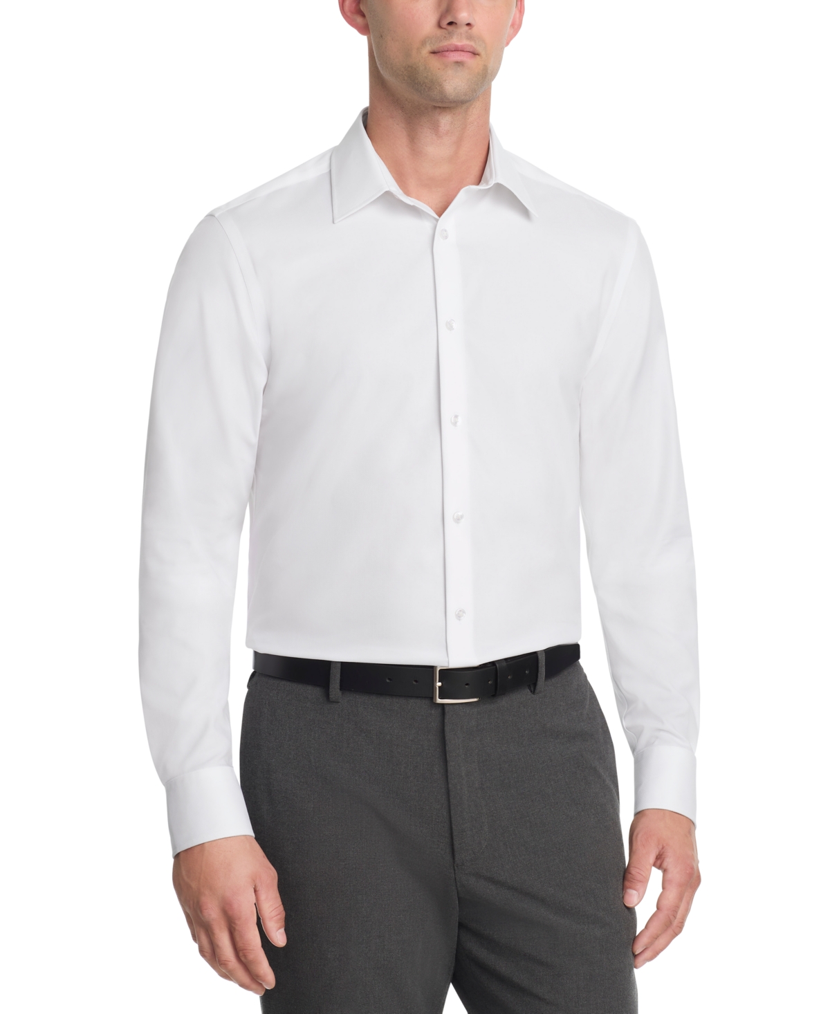 Click here for Calvin Klein Mens Slim Fit Dress Shirt - White prices