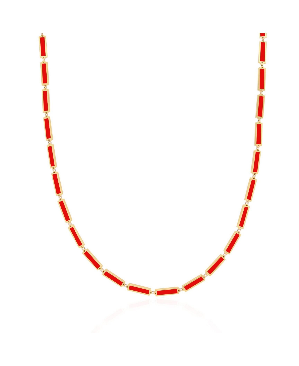 Click here for The Lovery Coral Bar Necklace 14K Gold - Coral prices