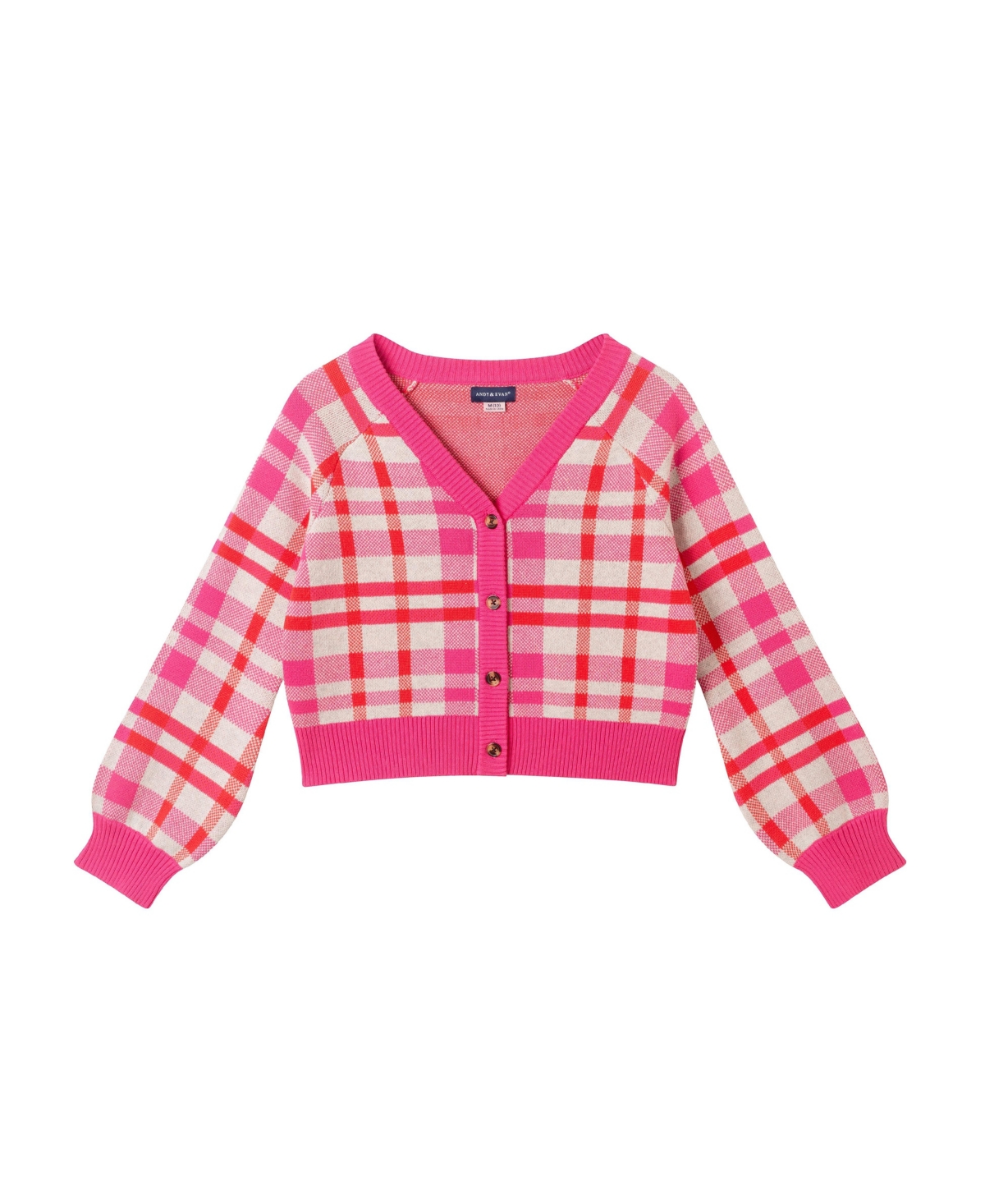 Click here for Andy & Evan Child Girls Pink/Orange/Cream Cardigan... prices
