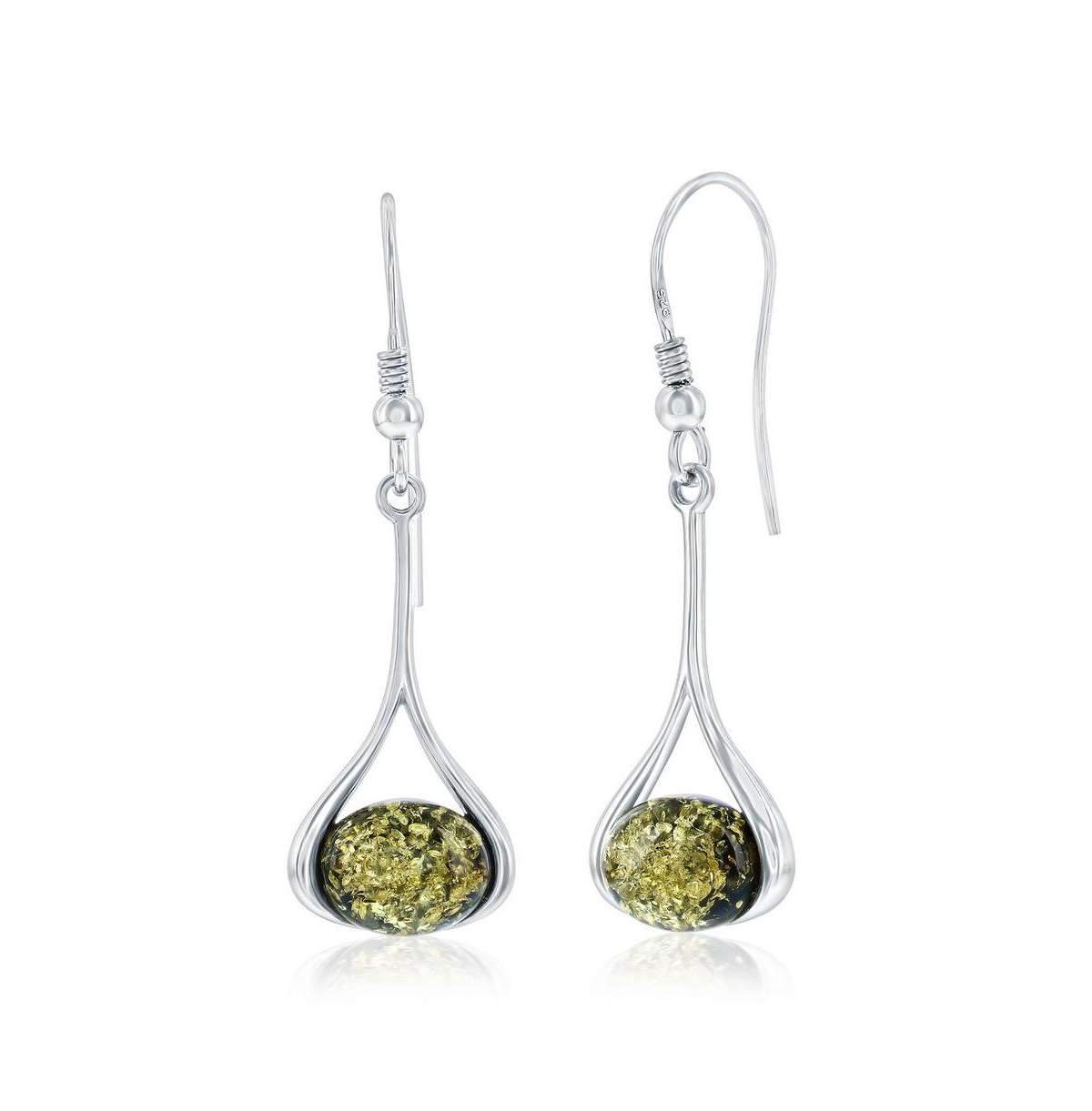 Click here for Caribbean Treasures Sterling Silver  Oval Green Am... prices