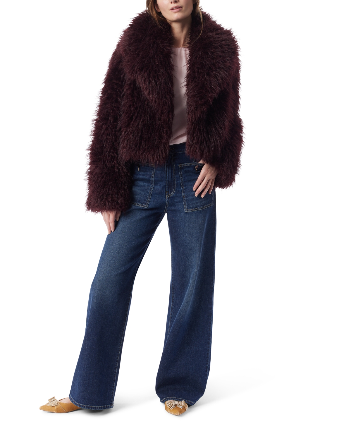 Click here for Dee Ocleppo Womens Pilar Faux Fur Chubby Coat - Wi... prices