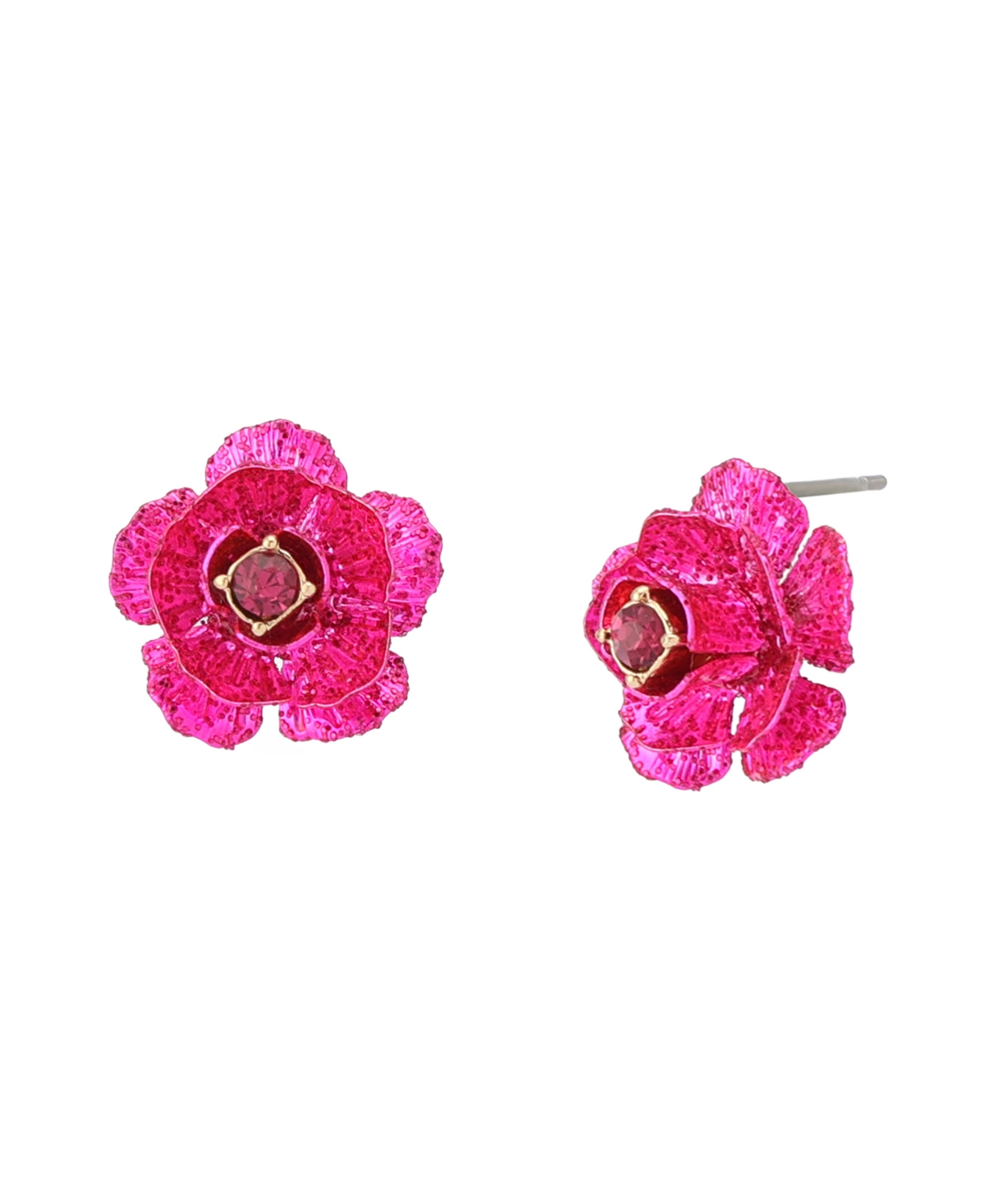 Click here for Betsey Johnson Faux Stone Flower Stud Earrings - P... prices