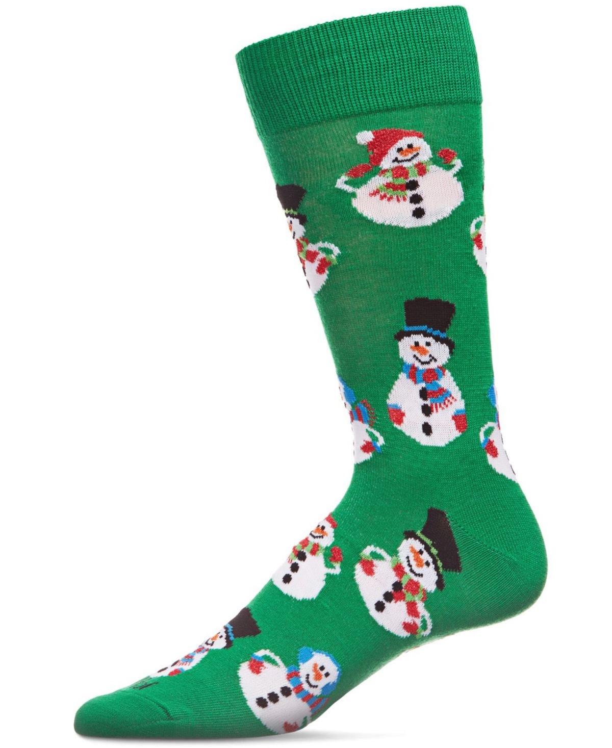 Click here for MeMoi Mens Snowmen Holiday Crew Socks - Green prices