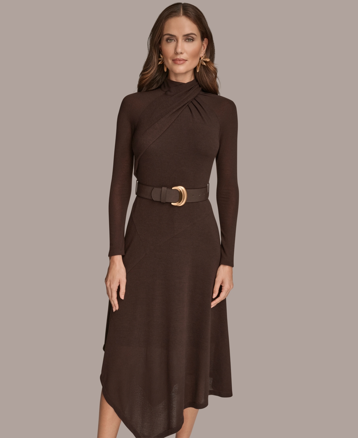 Click here for Donna Karan New York Womens Twist Front Belted Swe... prices