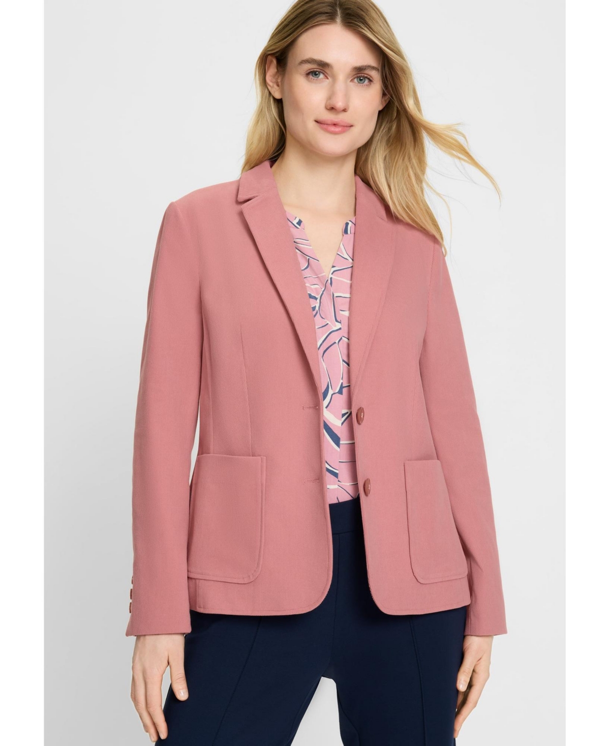 Click here for Olsen Womens Corduroy Blazer - Vintage pink prices