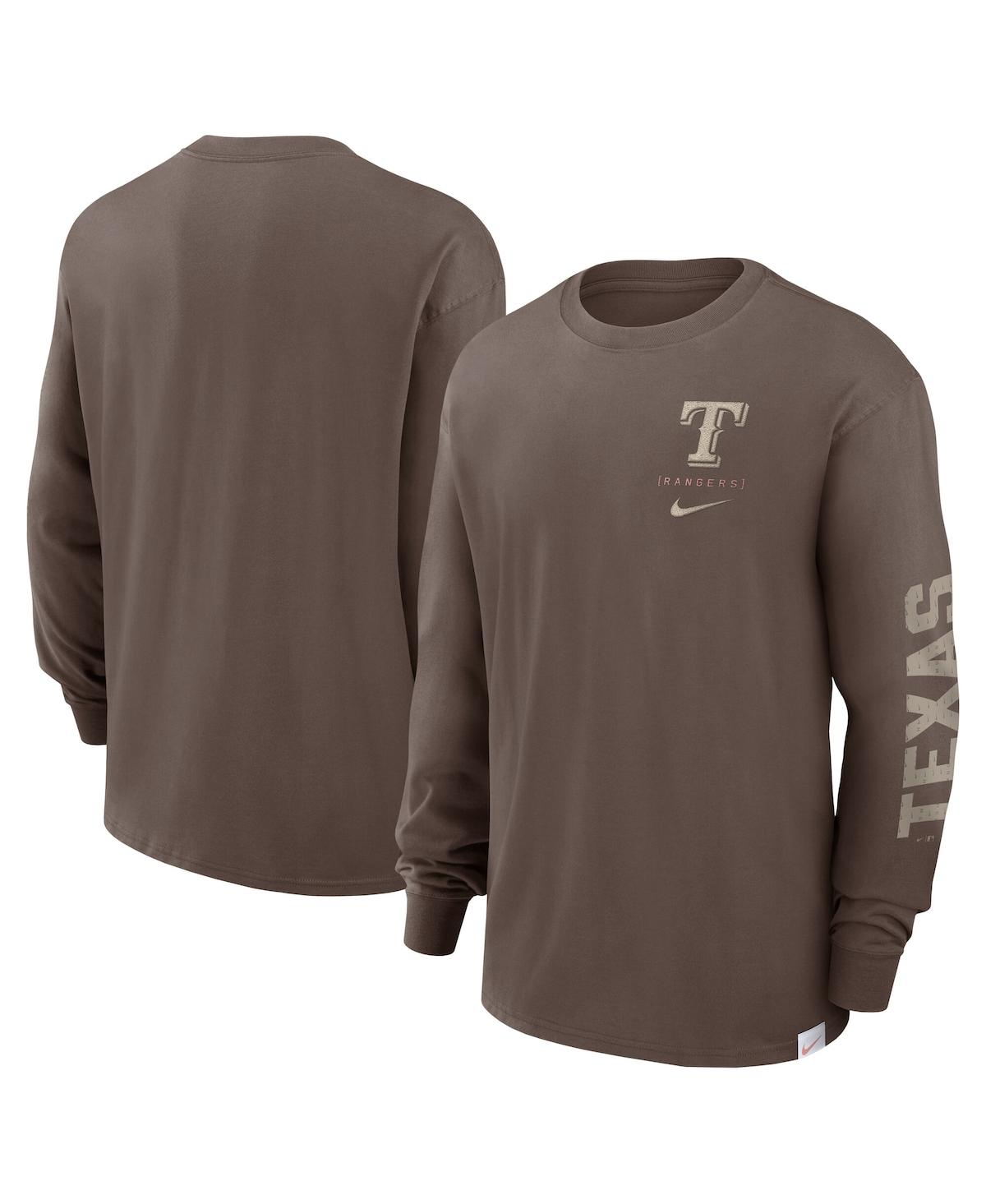 Click here for Nike Mens Light Brown Texas Rangers Statement Max9... prices