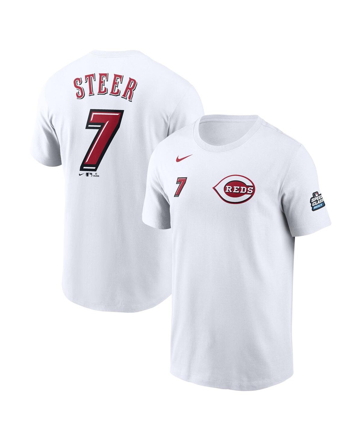 Click here for Nike Mens Spencer Steer White Cincinnati Reds 2025... prices