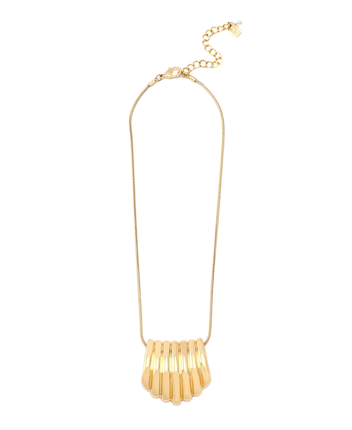 Click here for Robert Lee Morris Soho Gold Ribbed Tube Pendant Ne... prices