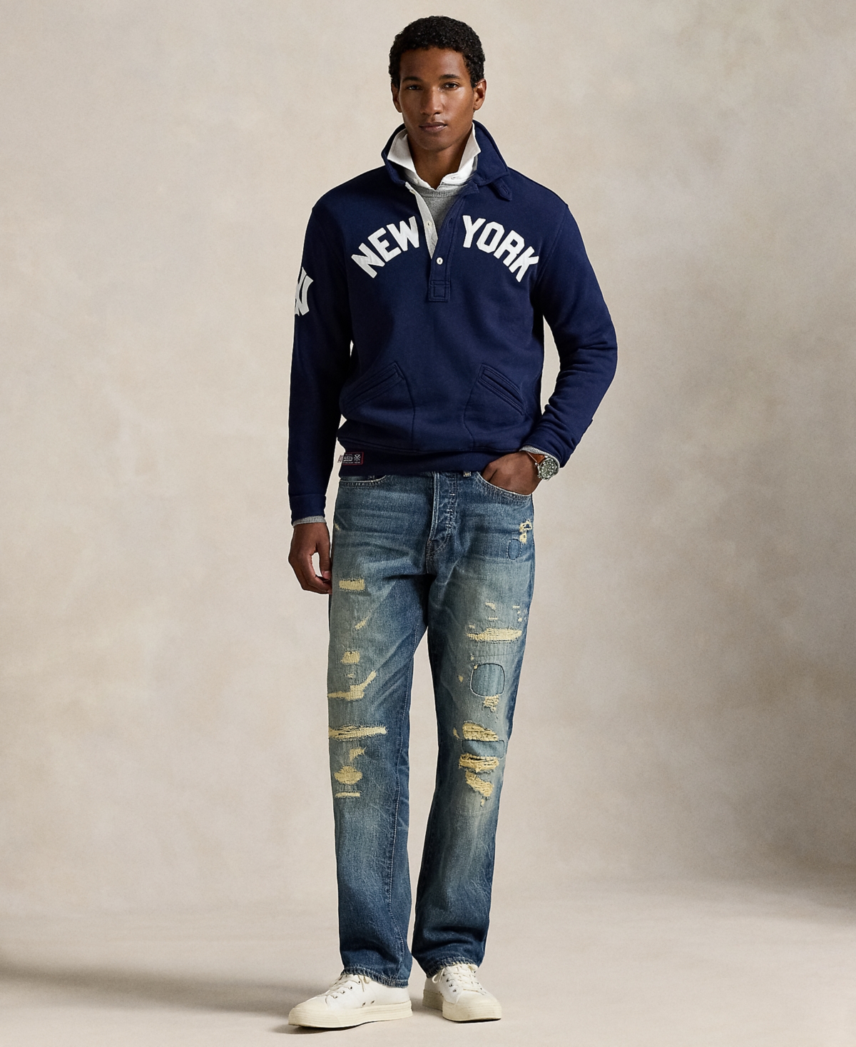 Click here for Polo Ralph Lauren Mens Long Sleeve Sweatshirt - Cr... prices