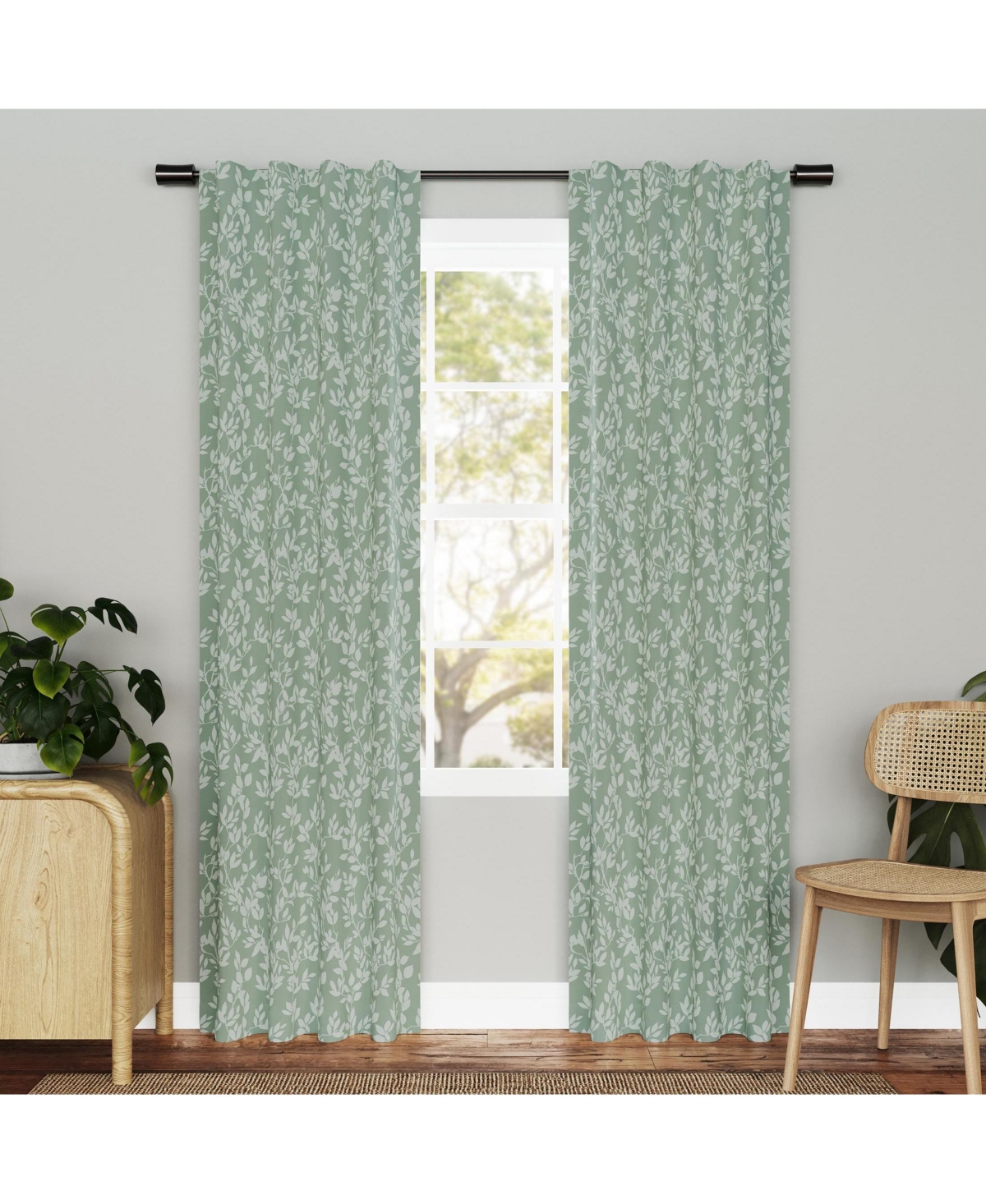 Click here for Sun Zero Elmira Foliage Woven Jacquard 100 Blackou... prices