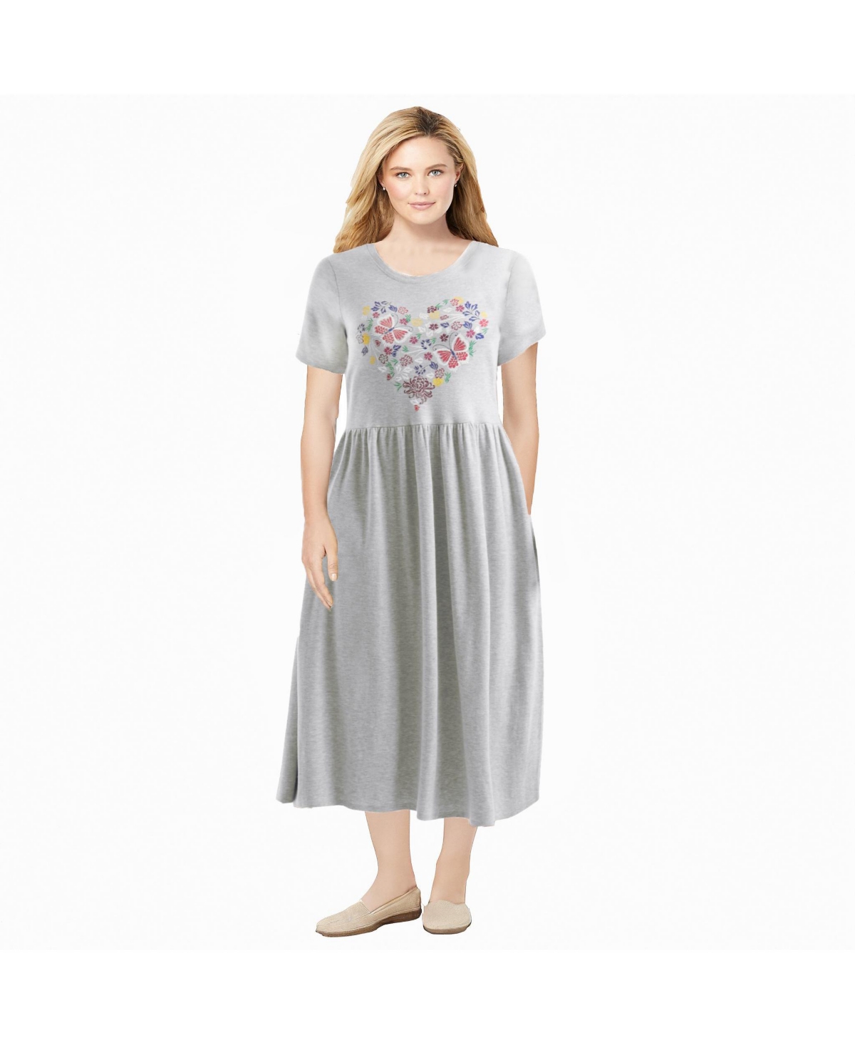 Click here for Woman Within Plus Size Short-Sleeve Scoopneck Empi... prices