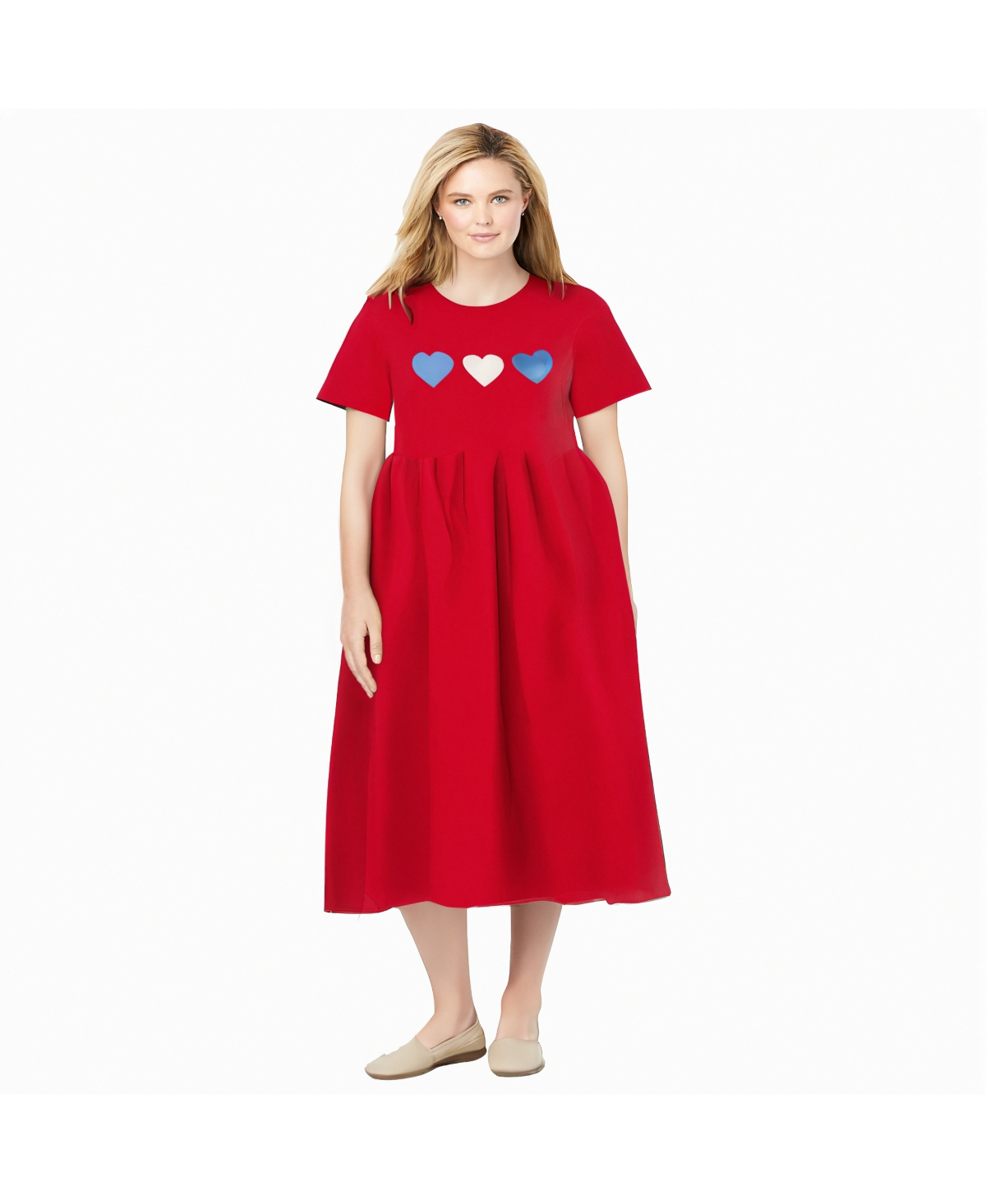 Click here for Woman Within Plus Size Short-Sleeve Scoopneck Empi... prices