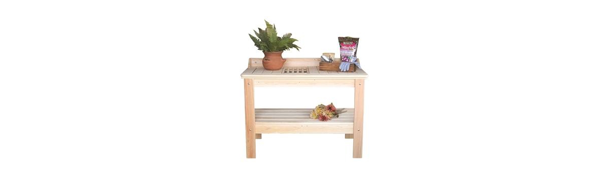 Click here for Slickblue Wooden Potting Bench Garden Table for Ef... prices