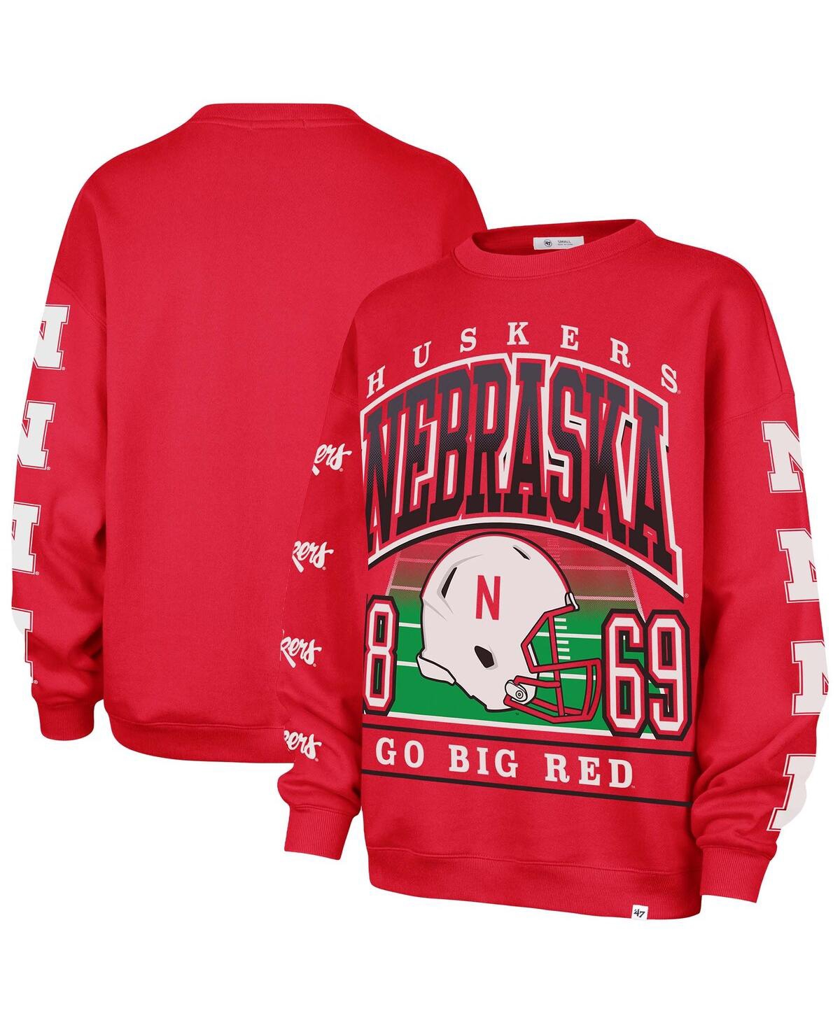 Click here for 47 Brand Womens Scarlet Nebraska Huskers Go Big Ov... prices