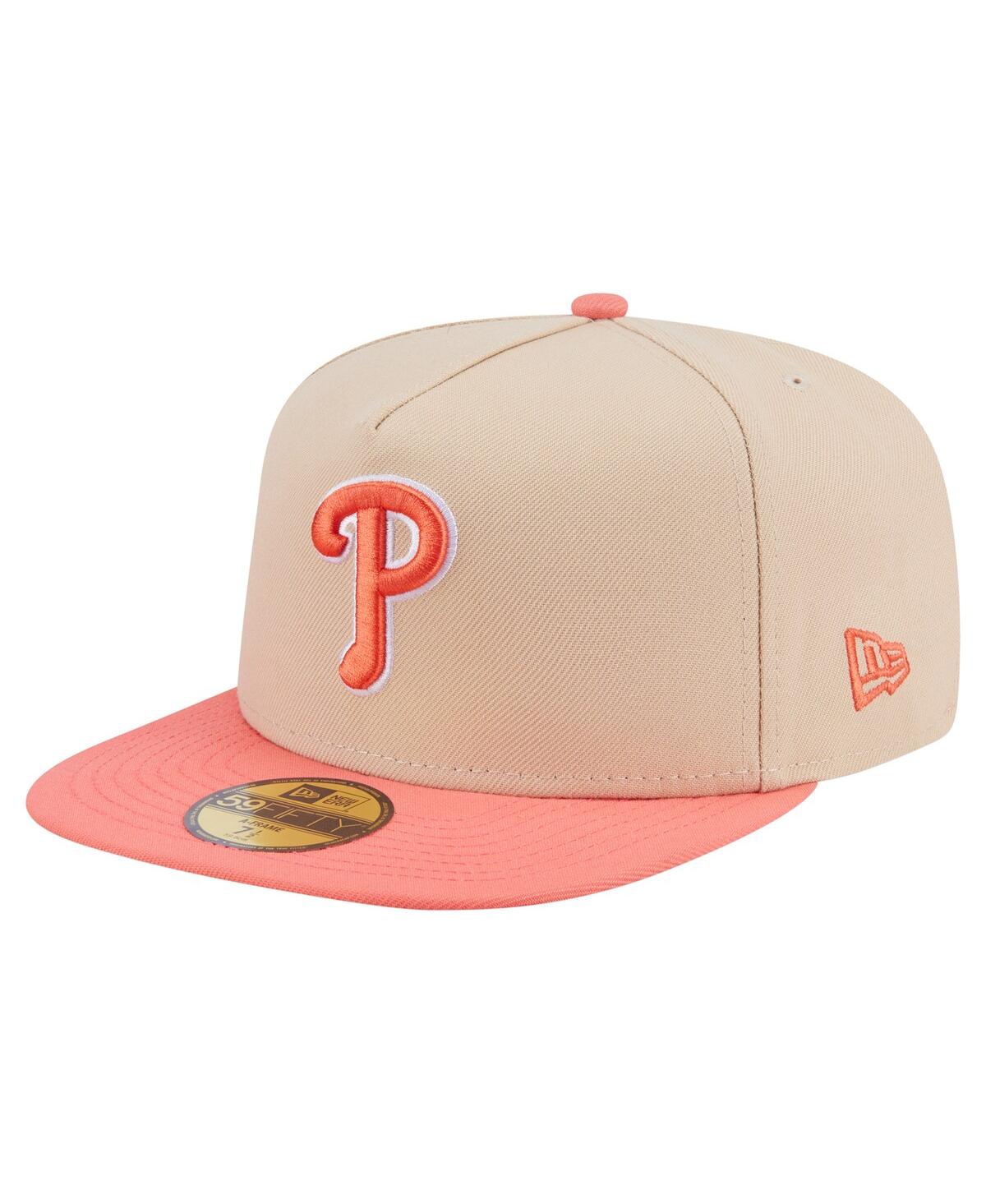 Click here for New Era Mens Light Beige/Coral Philadelphia Philli... prices