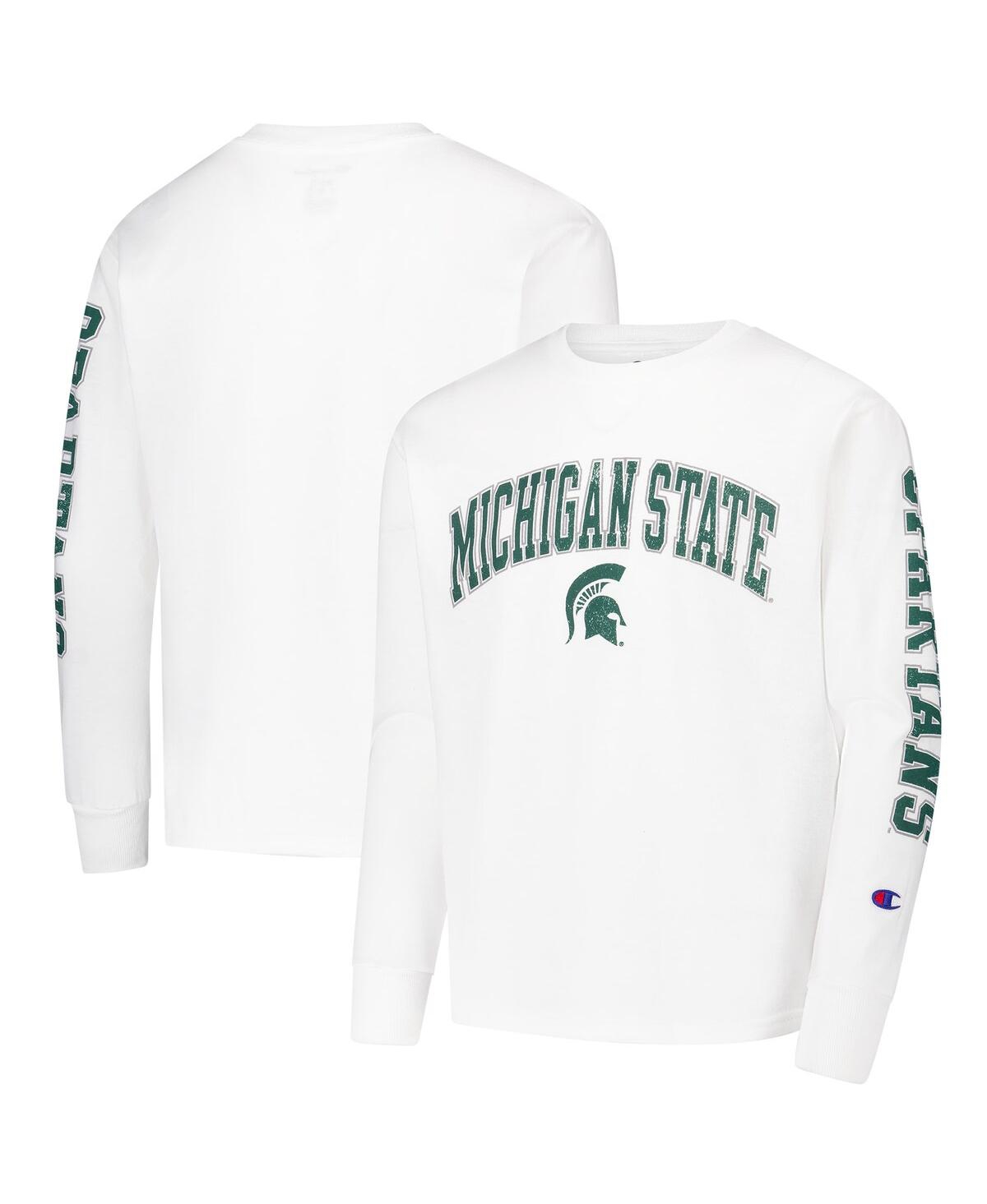 Click here for Champion Big Boys and Girls White Michigan State S... prices