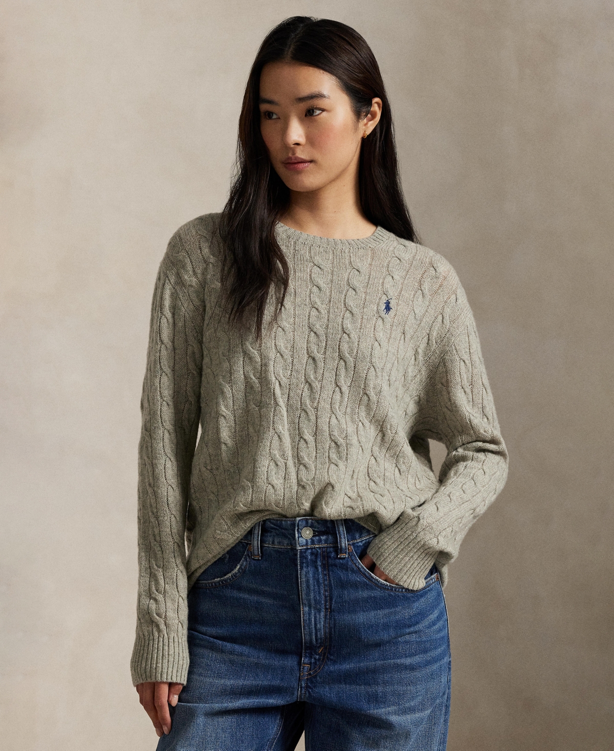 Click here for Polo Ralph Lauren Womens Crewneck Sweater - Light... prices
