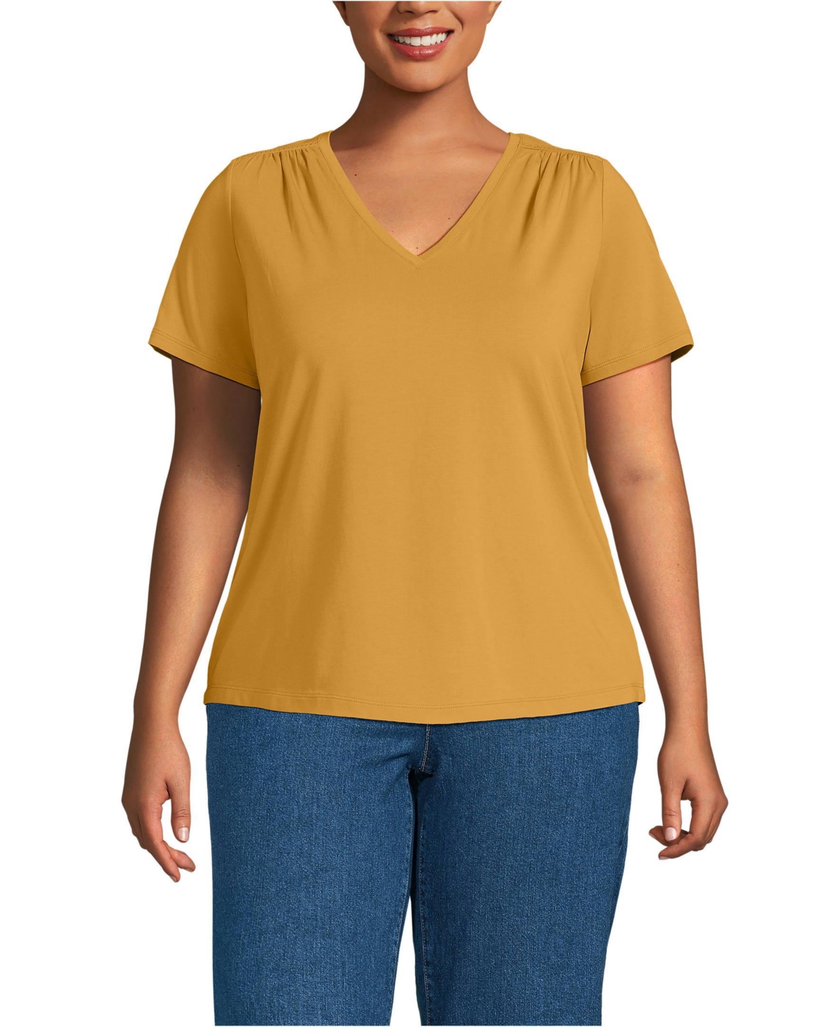 Click here for Lands End Womens Plus Size Short Sleeve Lightweigh... prices