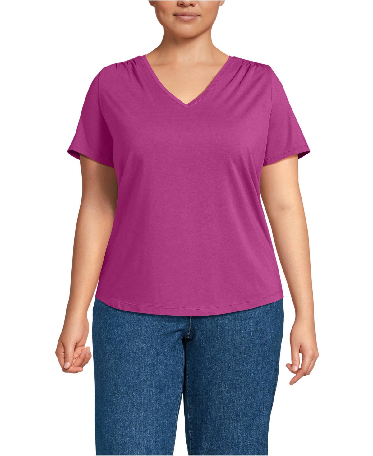 Click here for Lands End Womens Plus Size Short Sleeve Lightweigh... prices