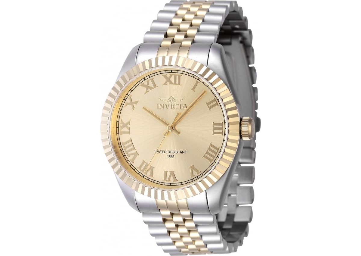 Click here for Invicta Mens 47404 Specialty Quartz 3 Hand Gold Di... prices