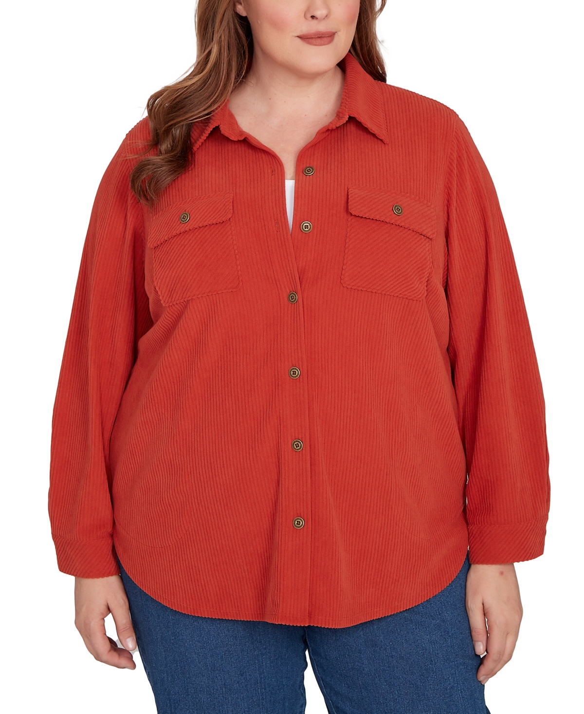 Click here for Alfred Dunner Plus Size Sunset Canyon Plush Ribbed... prices