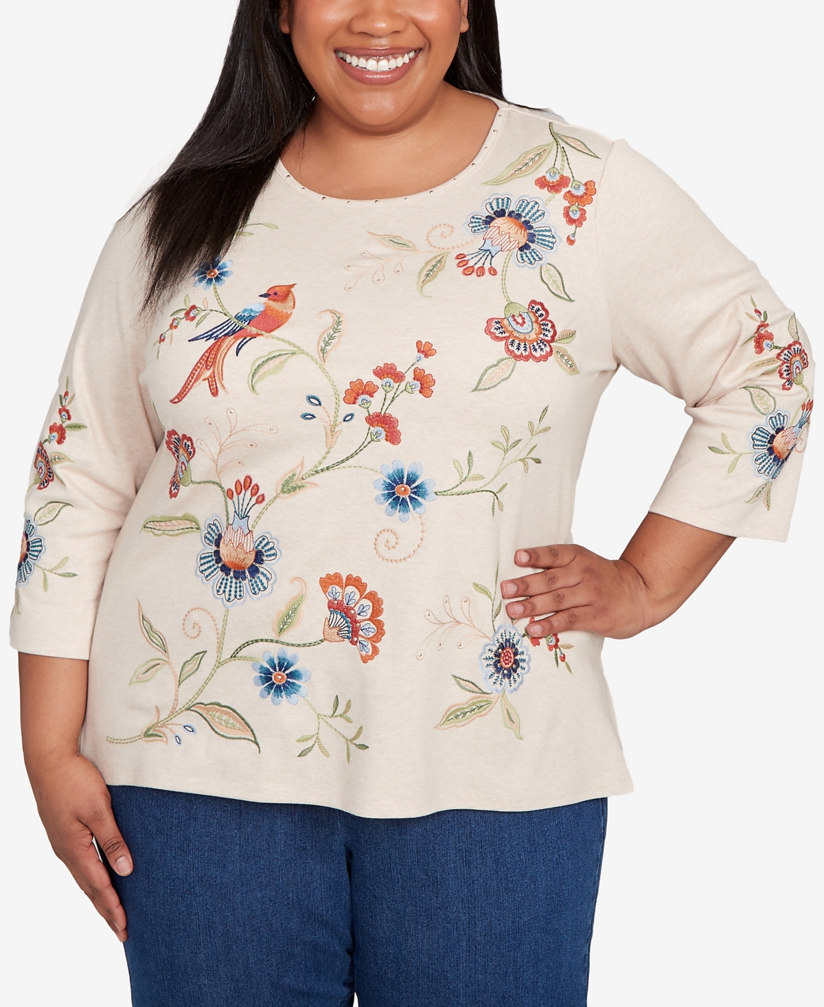 Click here for Alfred Dunner Plus Size Sunset Canyon Allover Flor... prices
