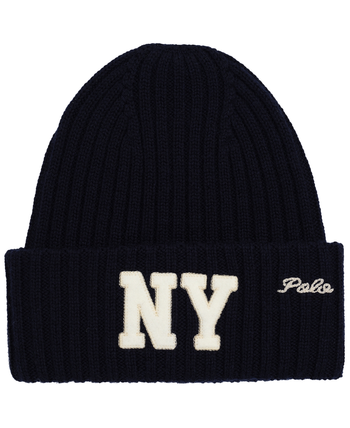 Click here for Polo Ralph Lauren Mens Ny Rib-Knit Beanie - Navy prices