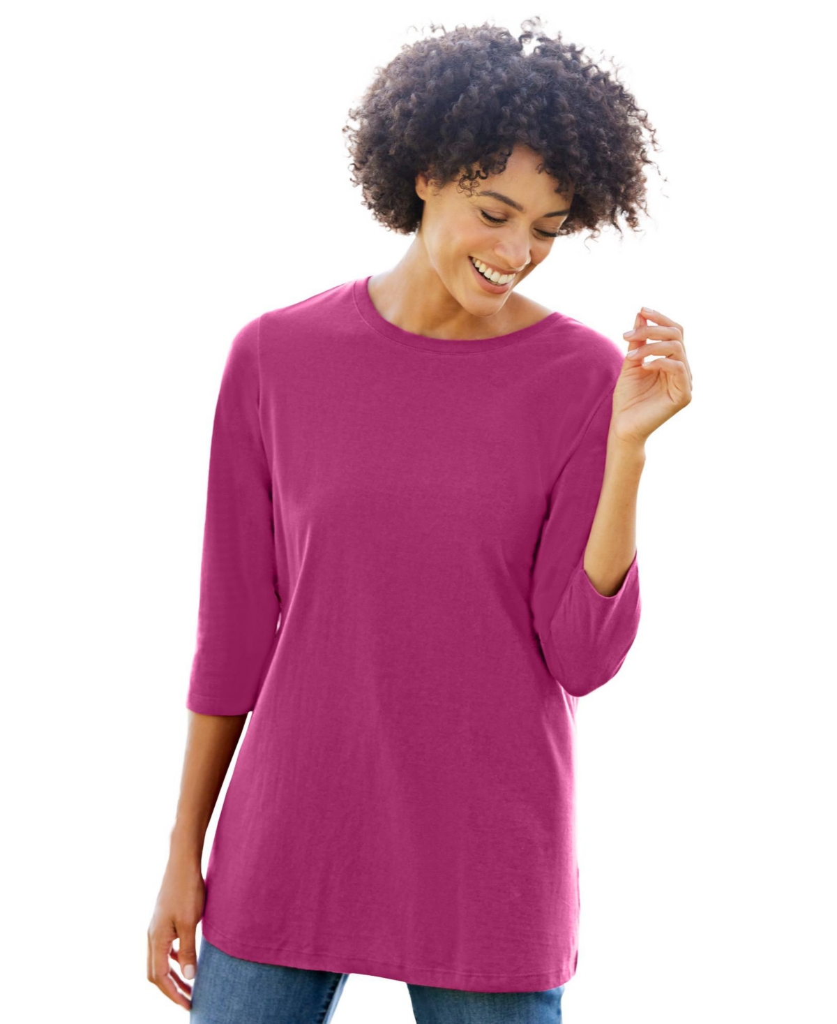Click here for Woman Within Plus Size Within Perfect Three-Quarte... prices