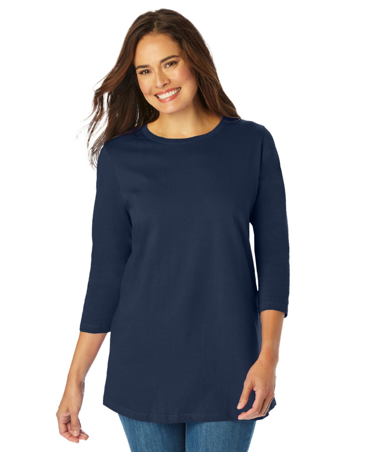 Click here for Woman Within Plus Size Within Perfect Three-Quarte... prices