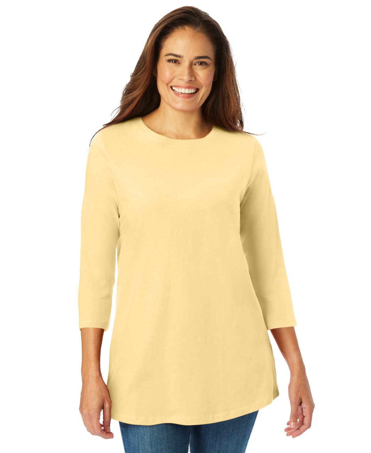 Click here for Woman Within Plus Size Within Perfect Three-Quarte... prices