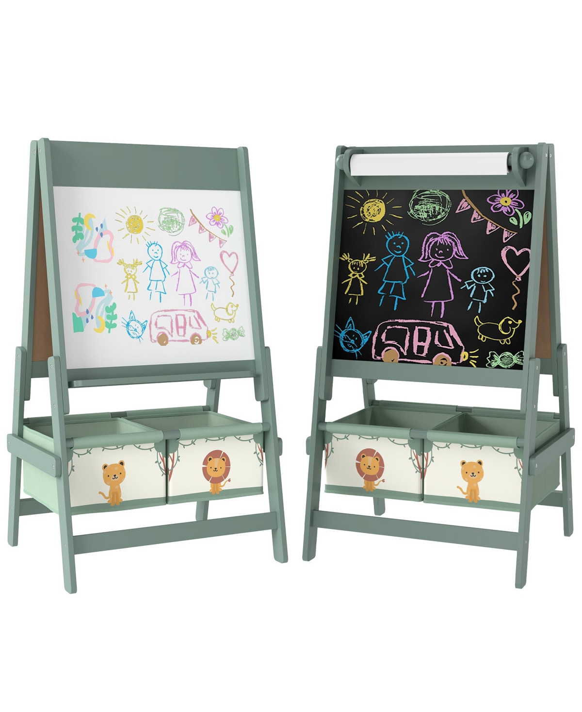 Click here for Qaba 3-in-1 Art Easel for Kids  Double-Sided Kids... prices