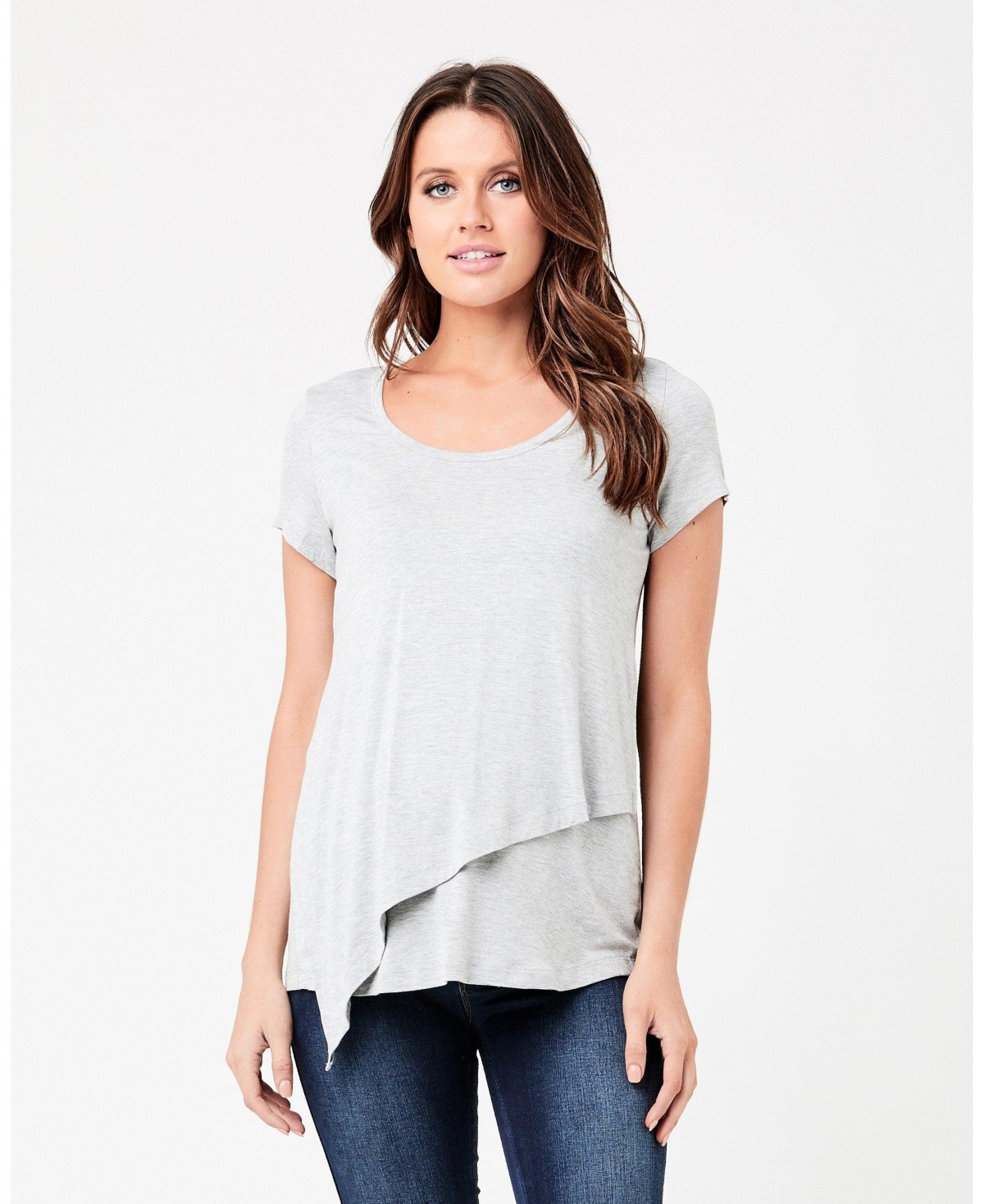 Click here for Ripe Maternity Maternity Lara Nursing Tee - Silver... prices
