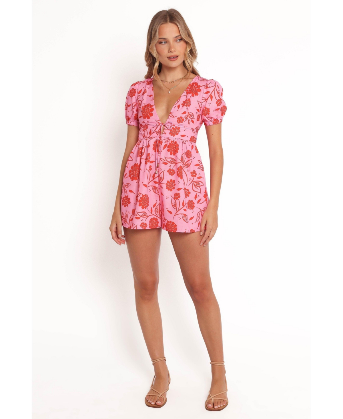 Click here for Petal and Pup Anthea Playsuit - Pink red prices